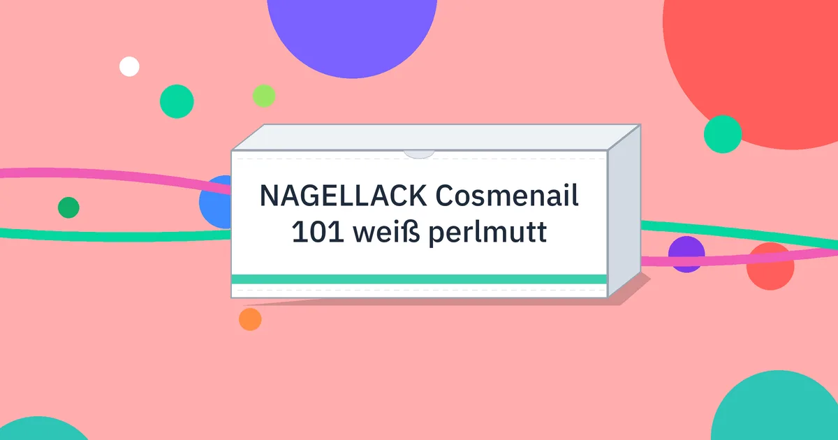 Symbolbild: Packung mit der Aufschrift NAGELLACK Cosmenail 101 weiß perlmutt (PZN 11688040) – Verfügbarkeit und Bezug in Apotheken in Frankfurt am Main