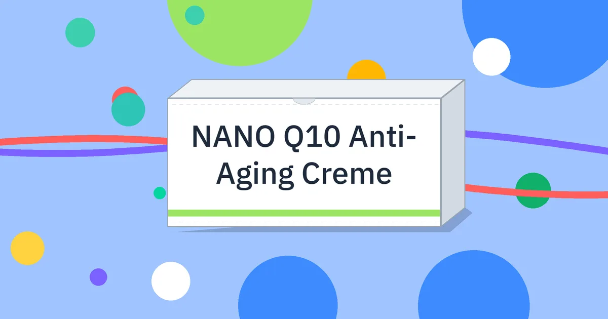 Symbolbild: Packung mit der Aufschrift NANO Q10 Anti-Aging Creme (PZN 06943659) – Verfügbarkeit und Bezug in Apotheken in Frankfurt am Main