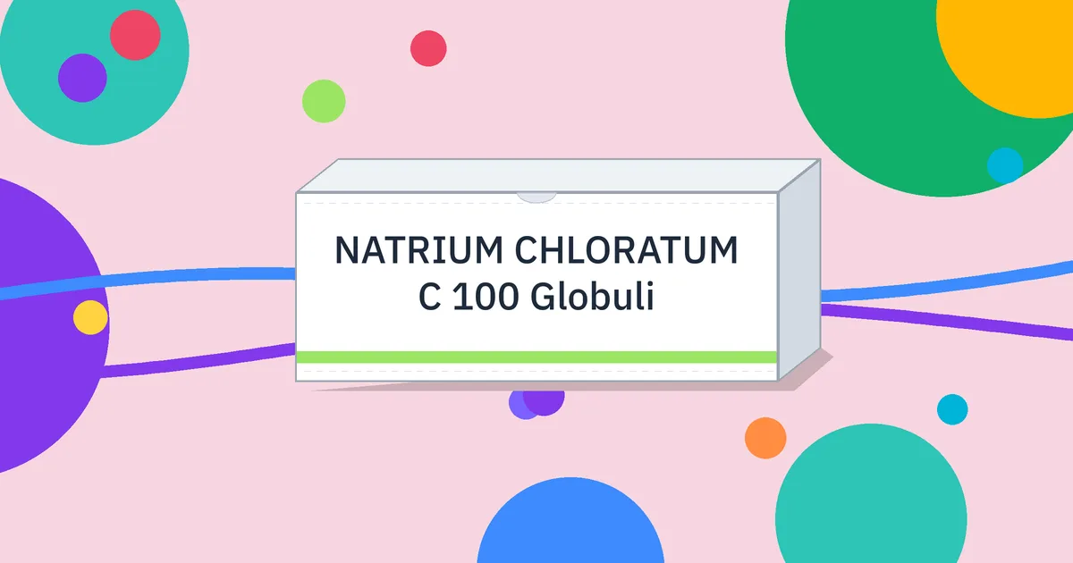 Symbolbild: Packung mit der Aufschrift NATRIUM CHLORATUM C 100 Globuli (PZN 07175139) – Verfügbarkeit und Bezug in Apotheken in Frankfurt am Main