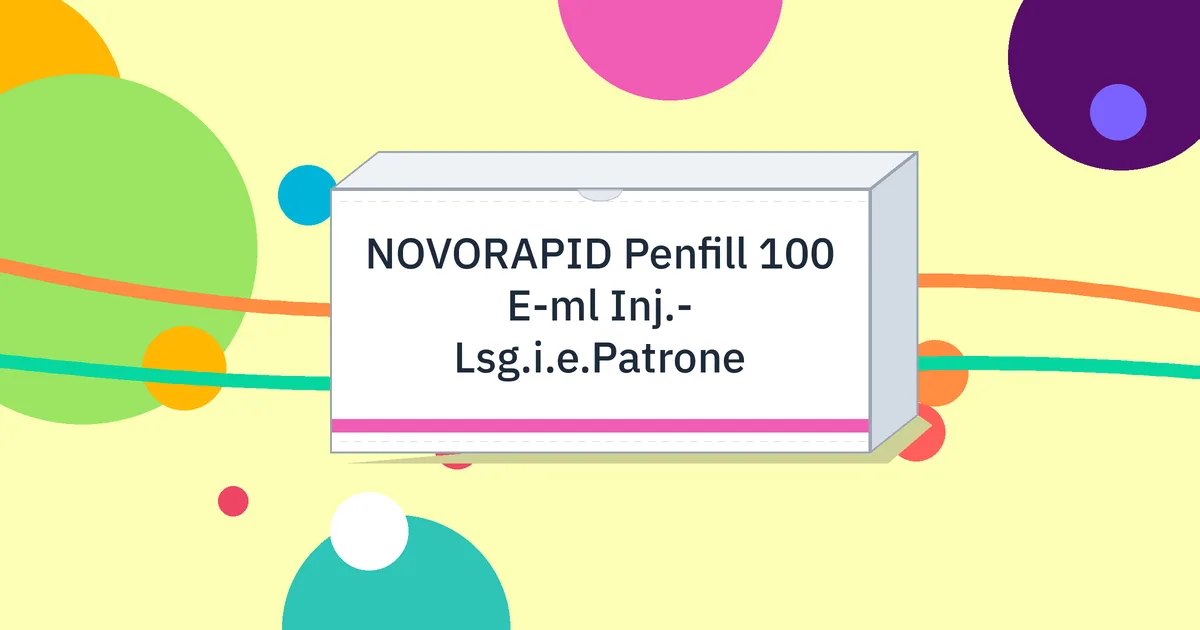 Symbolbild: Packung mit der Aufschrift NOVORAPID Penfill 100 E-ml Inj.-Lsg.i.e.Patrone (PZN 18653412) – Verfügbarkeit und Bezug in Apotheken in Frankfurt am Main
