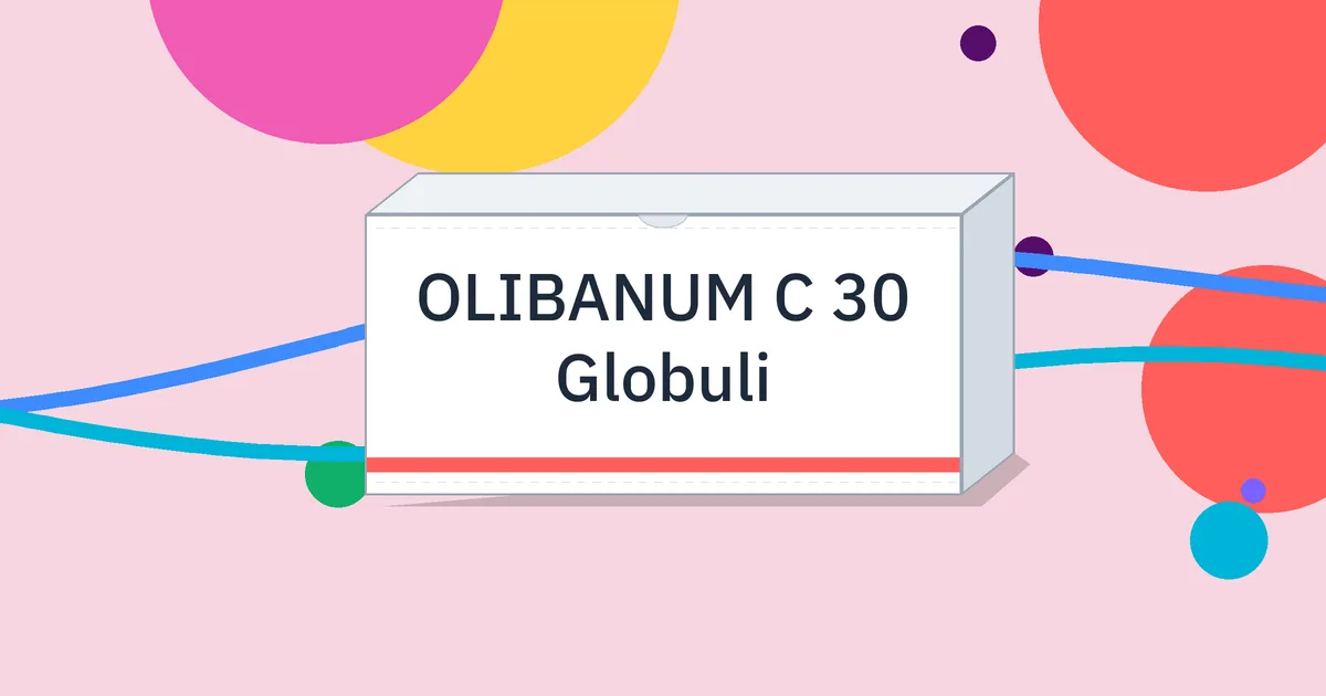 Symbolbild: Packung mit der Aufschrift OLIBANUM C 30 Globuli (PZN 16692856) – Verfügbarkeit und Bezug in Apotheken in Frankfurt am Main