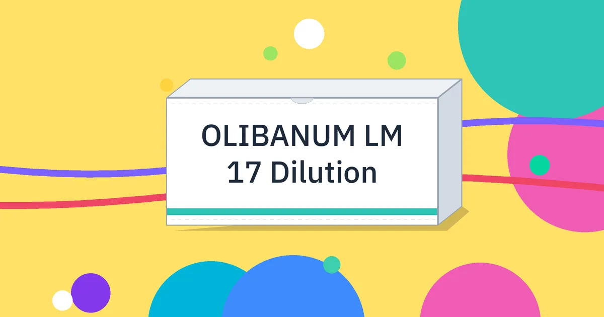 Symbolbild: Packung mit der Aufschrift OLIBANUM LM 17 Dilution (PZN 12971737) – Verfügbarkeit und Bezug in Apotheken in Frankfurt am Main