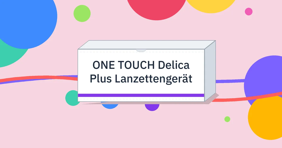 Symbolbild: Packung mit der Aufschrift ONE TOUCH Delica Plus Lanzettengerät (PZN 14817377) – Verfügbarkeit und Bezug in Apotheken in Frankfurt am Main