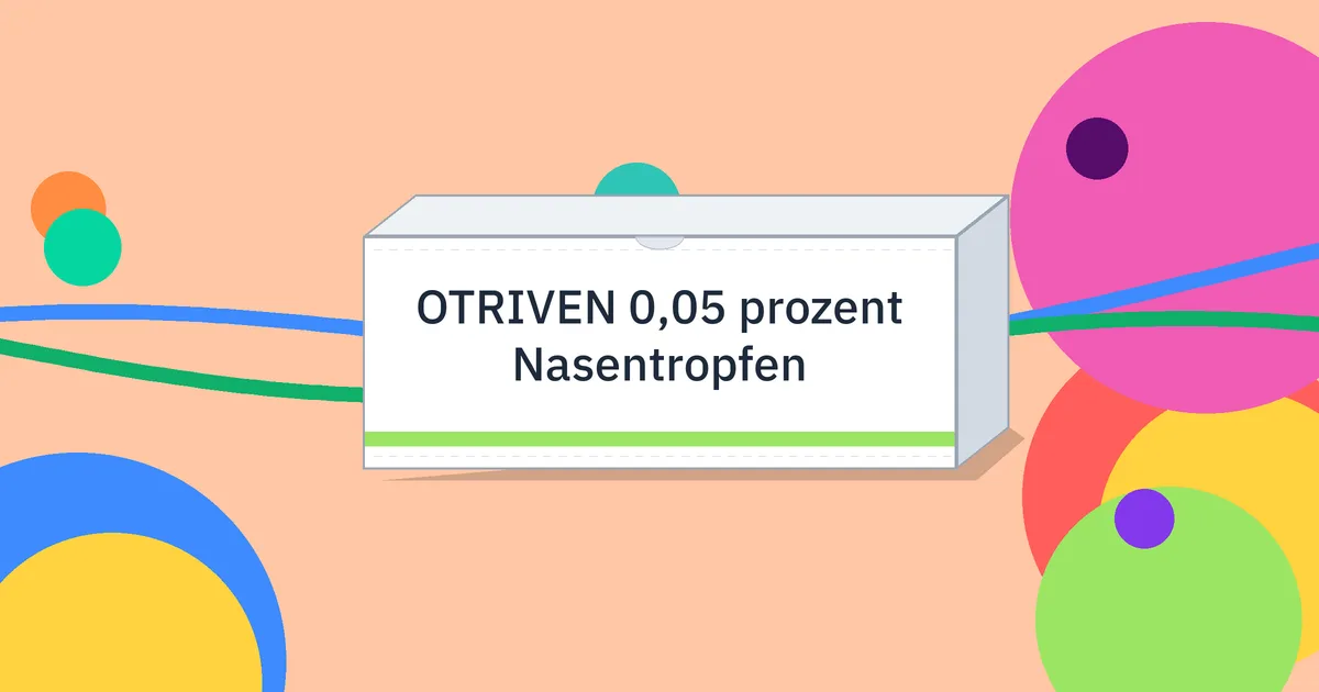 Symbolbild: Packung mit der Aufschrift OTRIVEN 0,05 prozent Nasentropfen (PZN 00753679) – Verfügbarkeit und Bezug in Apotheken in Frankfurt am Main