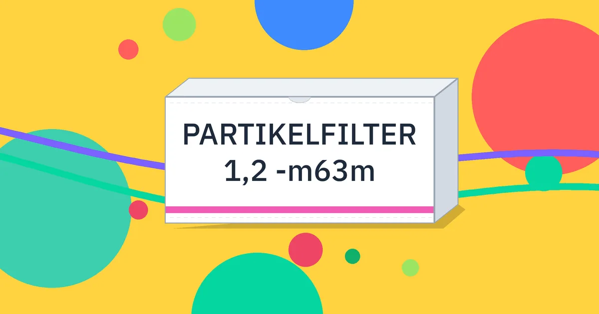 Symbolbild: Packung mit der Aufschrift PARTIKELFILTER 1,2 -m63m (PZN 19251029) – Verfügbarkeit und Bezug in Apotheken in Frankfurt am Main