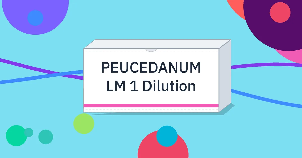 Symbolbild: Packung mit der Aufschrift PEUCEDANUM LM 1 Dilution (PZN 13636337) – Verfügbarkeit und Bezug in Apotheken in Frankfurt am Main