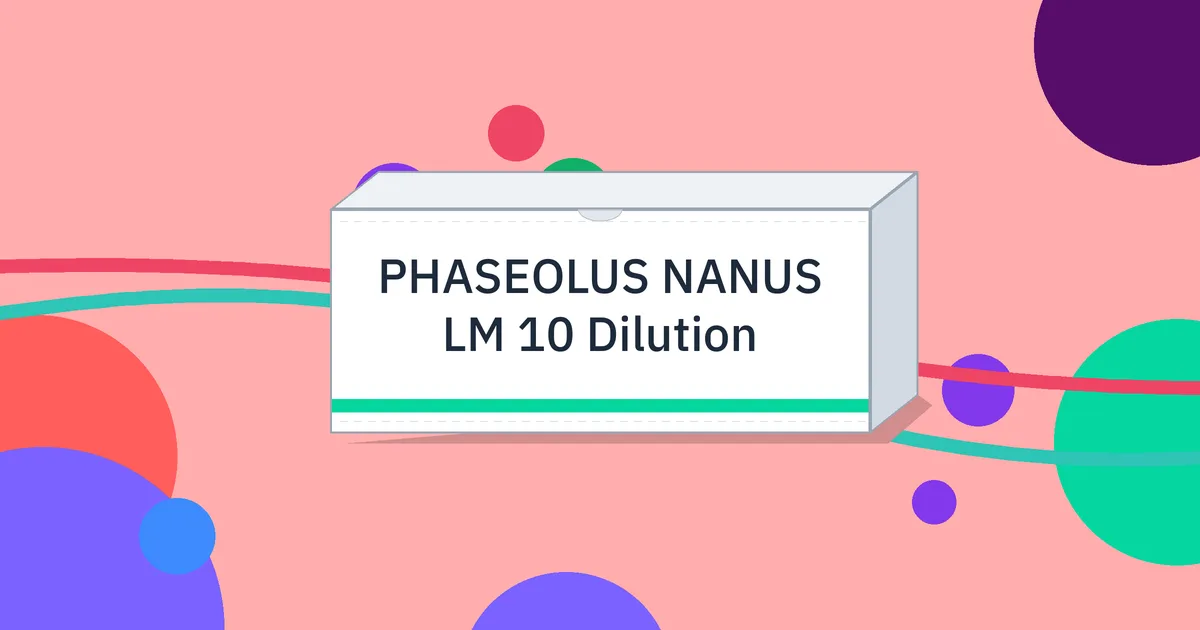 Symbolbild: Packung mit der Aufschrift PHASEOLUS NANUS LM 10 Dilution (PZN 13636923) – Verfügbarkeit und Bezug in Apotheken in Frankfurt am Main