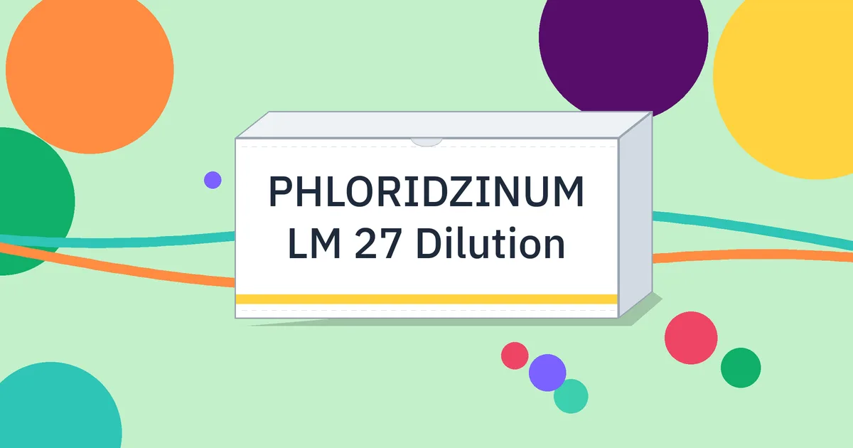 Symbolbild: Packung mit der Aufschrift PHLORIDZINUM LM 27 Dilution (PZN 13639413) – Verfügbarkeit und Bezug in Apotheken in Frankfurt am Main