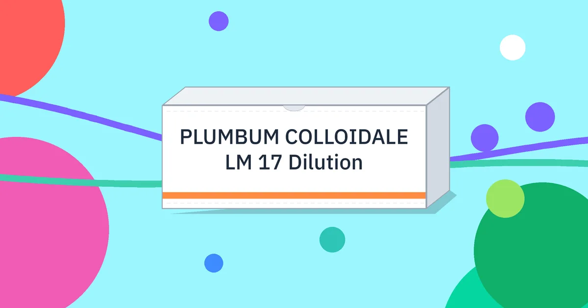 Symbolbild: Packung mit der Aufschrift PLUMBUM COLLOIDALE LM 17 Dilution (PZN 13040254) – Verfügbarkeit und Bezug in Apotheken in Frankfurt am Main
