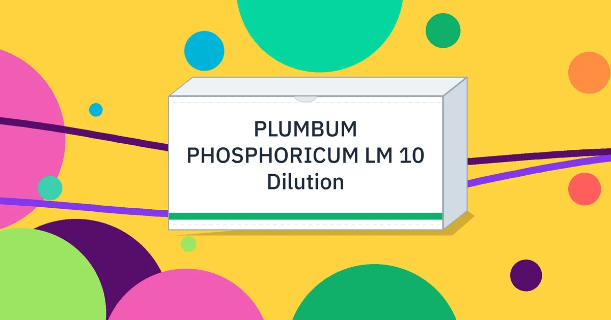 Symbolbild: Packung mit der Aufschrift PLUMBUM PHOSPHORICUM LM 10 Dilution (PZN 13042460) – Verfügbarkeit und Bezug in Apotheken in Frankfurt am Main