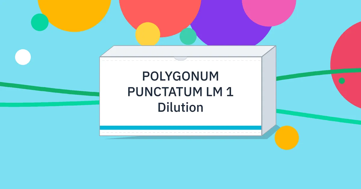 Symbolbild: Packung mit der Aufschrift POLYGONUM PUNCTATUM LM 1 Dilution (PZN 13662725) – Verfügbarkeit und Bezug in Apotheken in Frankfurt am Main