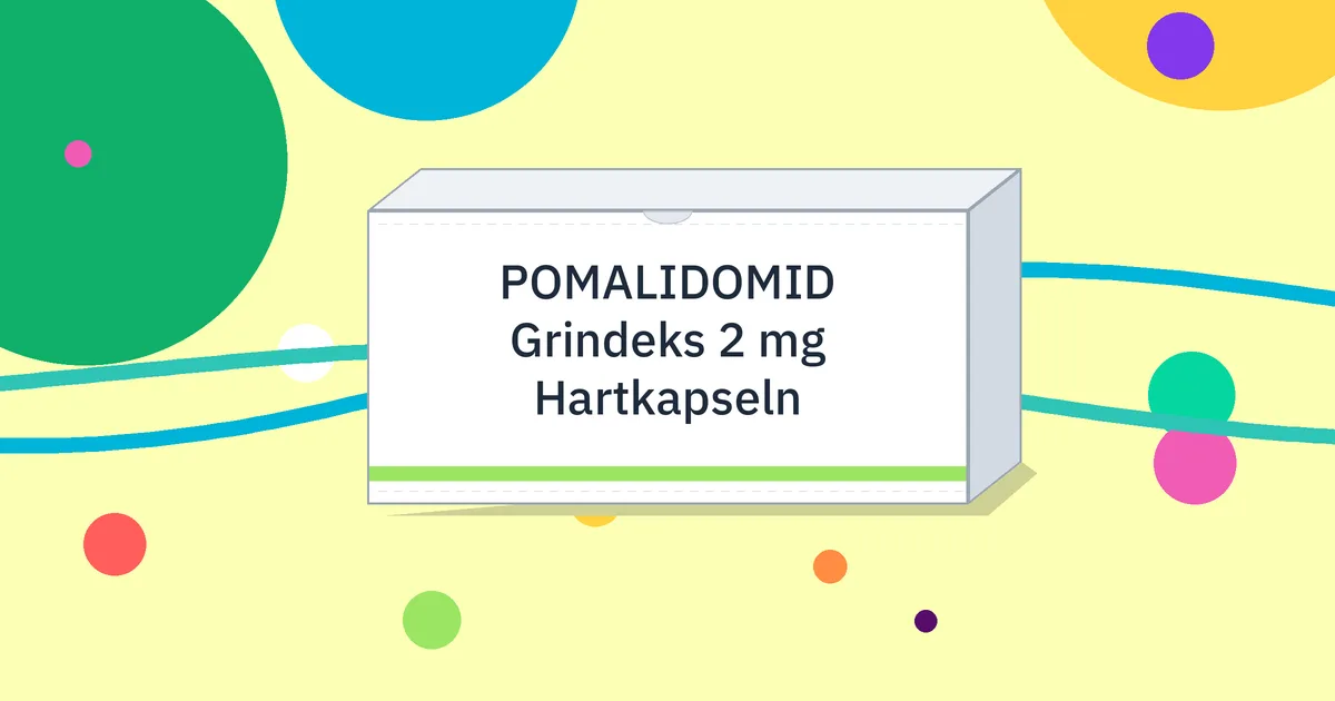 Symbolbild: Packung mit der Aufschrift POMALIDOMID Grindeks 2 mg Hartkapseln (PZN 19547184) – Verfügbarkeit und Bezug in Apotheken in Frankfurt am Main