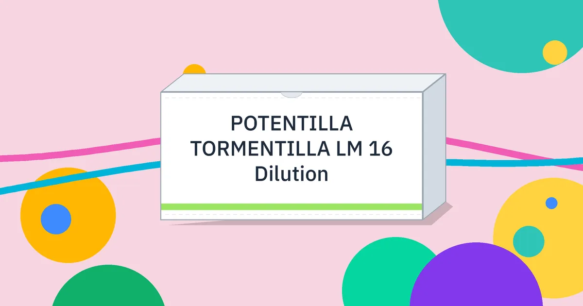 Symbolbild: Packung mit der Aufschrift POTENTILLA TORMENTILLA LM 16 Dilution (PZN 13665706) – Verfügbarkeit und Bezug in Apotheken in Frankfurt am Main