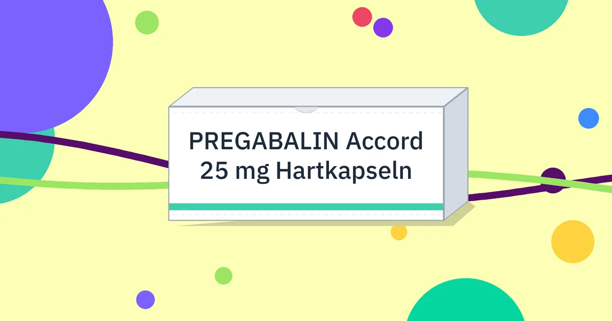 Symbolbild: Packung mit der Aufschrift PREGABALIN Accord 25 mg Hartkapseln (PZN 11305263) – Verfügbarkeit und Bezug in Apotheken in Frankfurt am Main