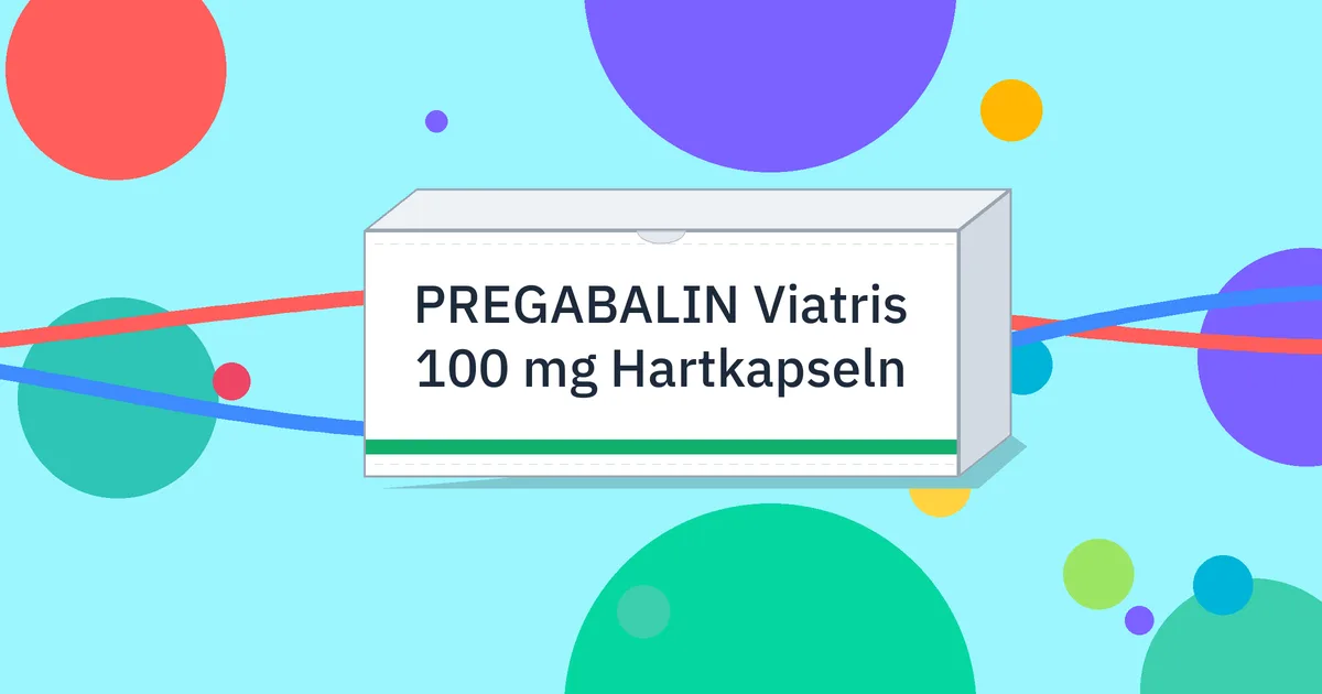 Symbolbild: Packung mit der Aufschrift PREGABALIN Viatris 100 mg Hartkapseln (PZN 19014507) – Verfügbarkeit und Bezug in Apotheken in Frankfurt am Main