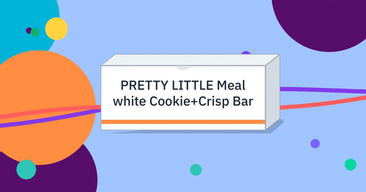 Symbolbild: Packung mit der Aufschrift PRETTY LITTLE Meal white Cookie+Crisp Bar (PZN 19234605) – Verfügbarkeit und Bezug in Apotheken in Frankfurt am Main