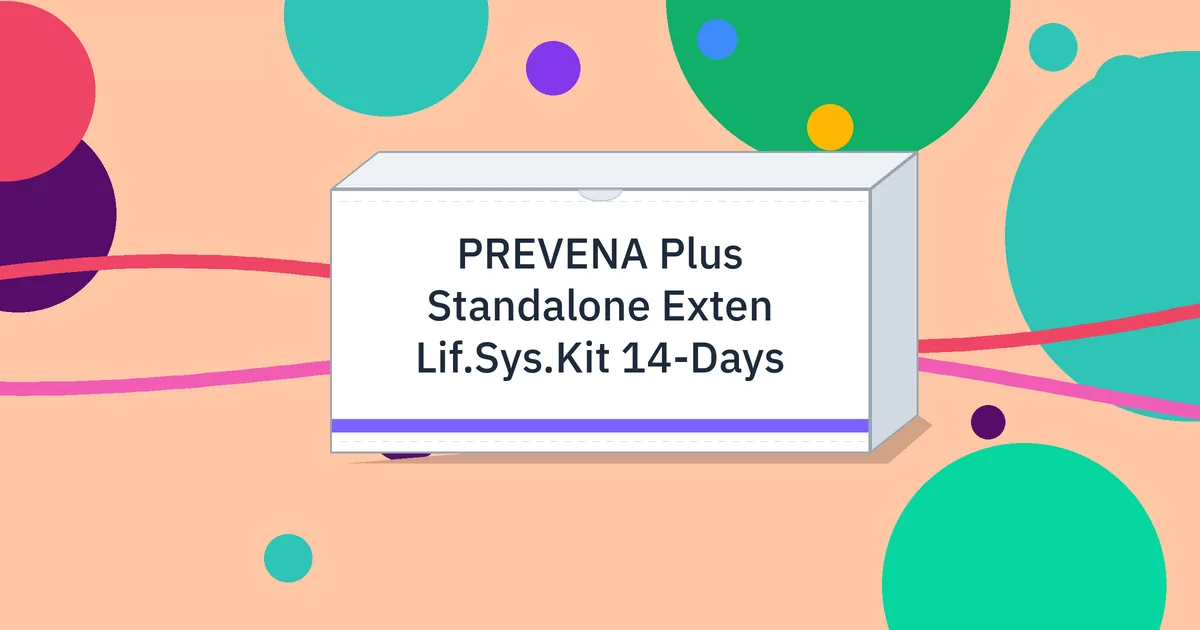 Symbolbild: Packung mit der Aufschrift PREVENA Plus Standalone Exten Lif.Sys.Kit 14-Days (PZN 17996713) – Verfügbarkeit und Bezug in Apotheken in Frankfurt am Main