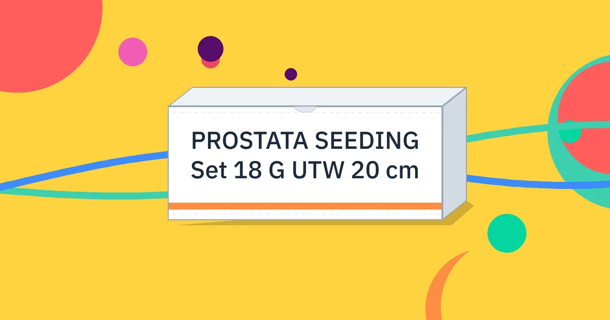 Symbolbild: Packung mit der Aufschrift PROSTATA SEEDING Set 18 G UTW 20 cm (PZN 04502112) – Verfügbarkeit und Bezug in Apotheken in Frankfurt am Main