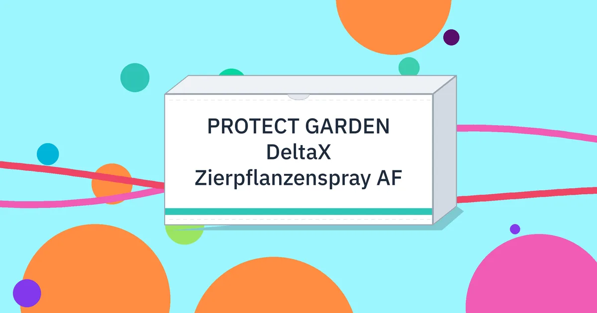 Symbolbild: Packung mit der Aufschrift PROTECT GARDEN DeltaX Zierpflanzenspray AF (PZN 14361894) – Verfügbarkeit und Bezug in Apotheken in Frankfurt am Main
