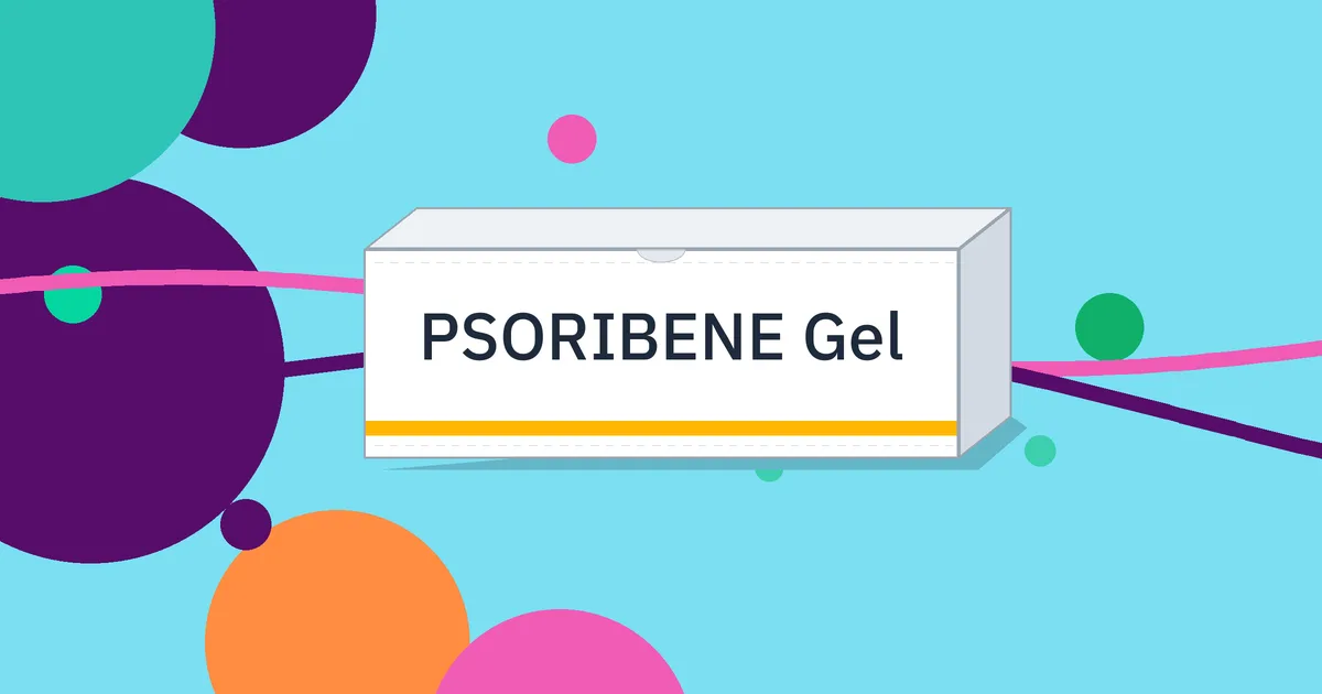 Symbolbild: Packung mit der Aufschrift PSORIBENE Gel (PZN 14161764) – Verfügbarkeit und Bezug in Apotheken in Frankfurt am Main