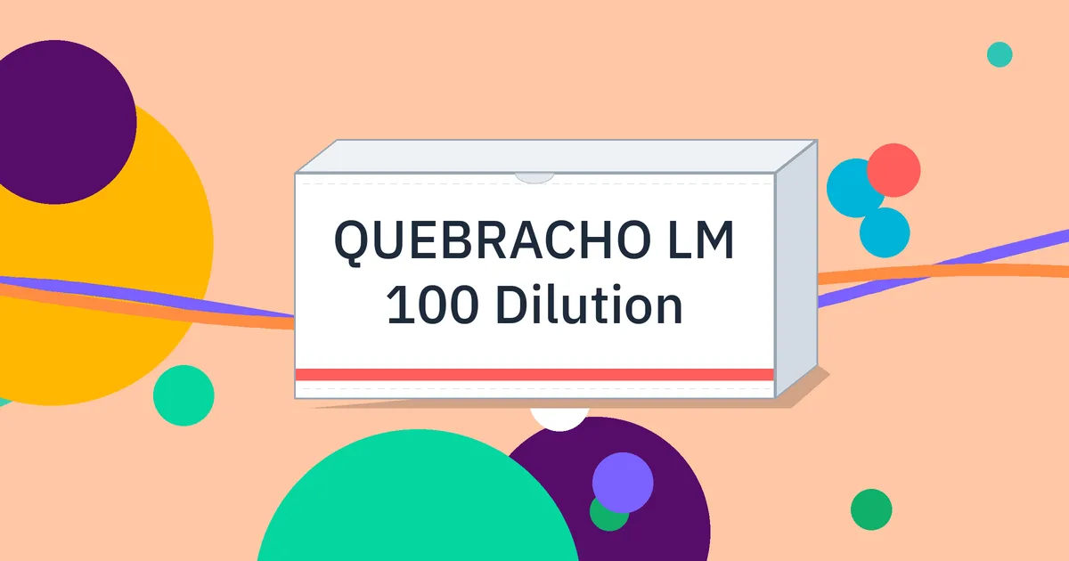 Symbolbild: Packung mit der Aufschrift QUEBRACHO LM 100 Dilution (PZN 13673976) – Verfügbarkeit und Bezug in Apotheken in Frankfurt am Main