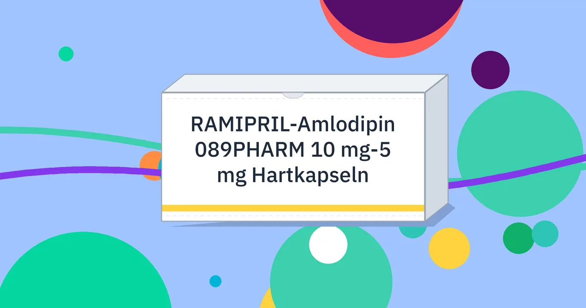 Symbolbild: Packung mit der Aufschrift RAMIPRIL-Amlodipin 089PHARM 10 mg-5 mg Hartkapseln (PZN 20187124) – Verfügbarkeit und Bezug in Apotheken in Frankfurt am Main