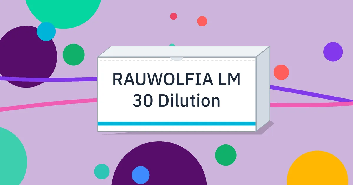 Symbolbild: Packung mit der Aufschrift RAUWOLFIA LM 30 Dilution (PZN 13046854) – Verfügbarkeit und Bezug in Apotheken in Frankfurt am Main