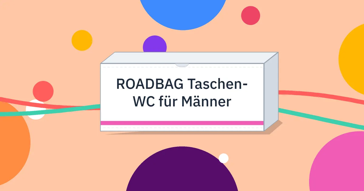 Symbolbild: Packung mit der Aufschrift ROADBAG Taschen-WC für Männer (PZN 10074666) – Verfügbarkeit und Bezug in Apotheken in Frankfurt am Main