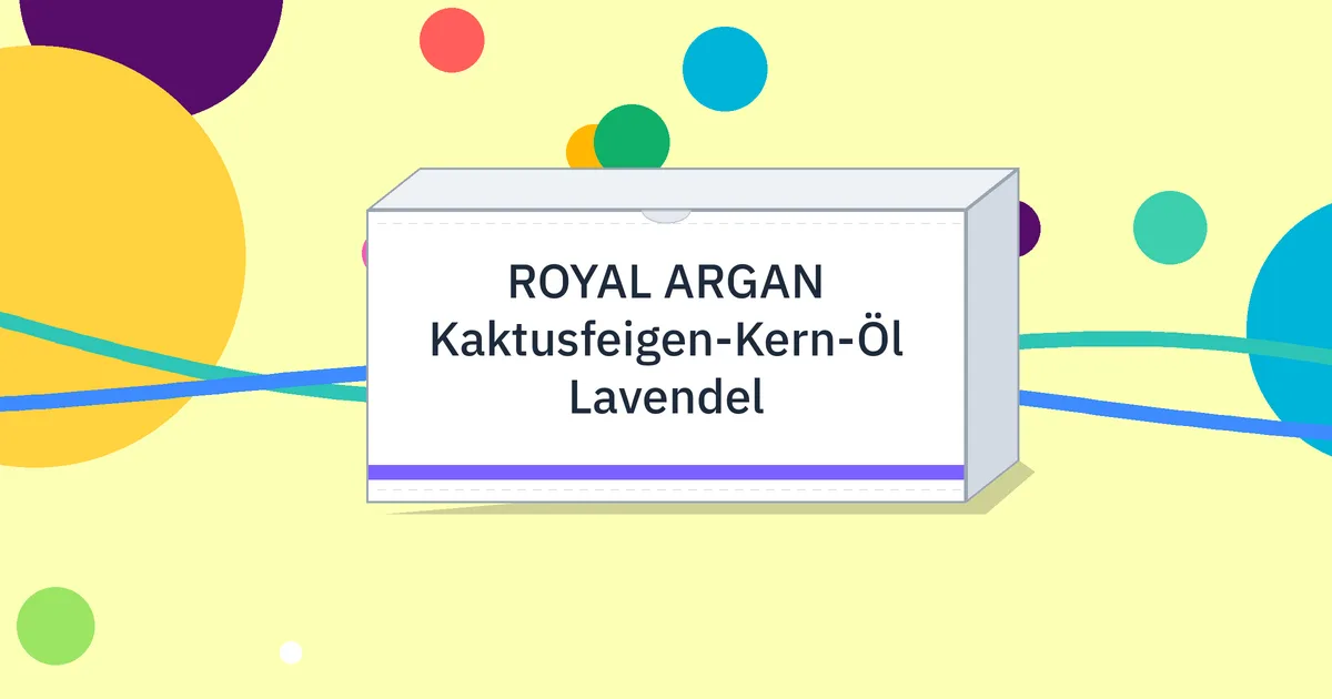 Symbolbild: Packung mit der Aufschrift ROYAL ARGAN Kaktusfeigen-Kern-Öl Lavendel (PZN 16601256) – Verfügbarkeit und Bezug in Apotheken in Frankfurt am Main