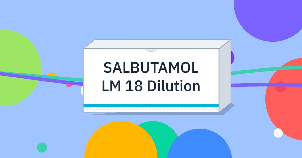 Symbolbild: Packung mit der Aufschrift SALBUTAMOL LM 18 Dilution (PZN 13177243) – Verfügbarkeit und Bezug in Apotheken in Frankfurt am Main