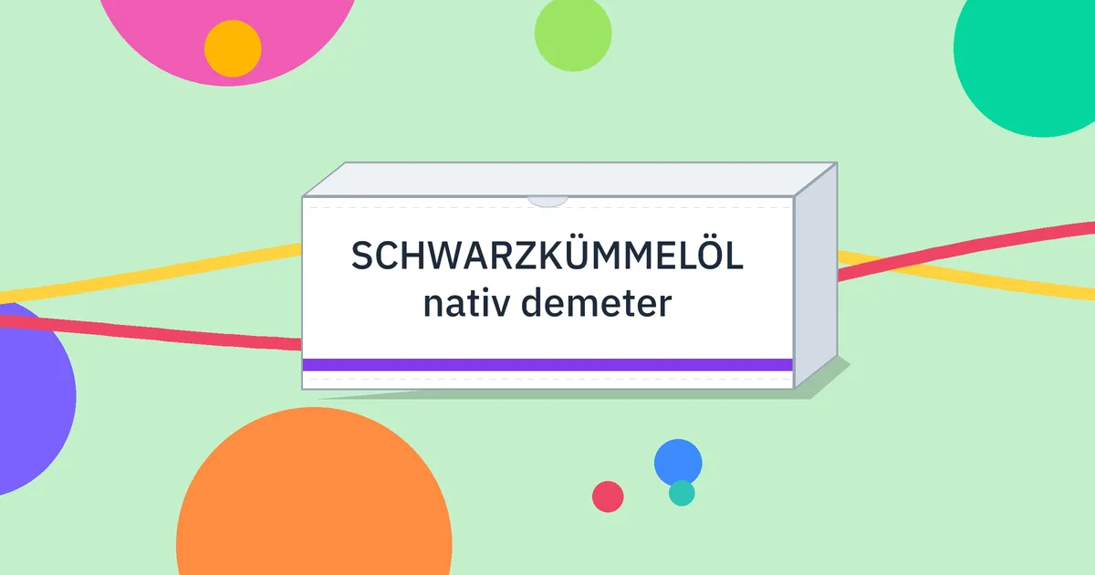 Symbolbild: Packung mit der Aufschrift SCHWARZKÜMMELÖL nativ demeter (PZN 12649272) – Verfügbarkeit und Bezug in Apotheken in Frankfurt am Main