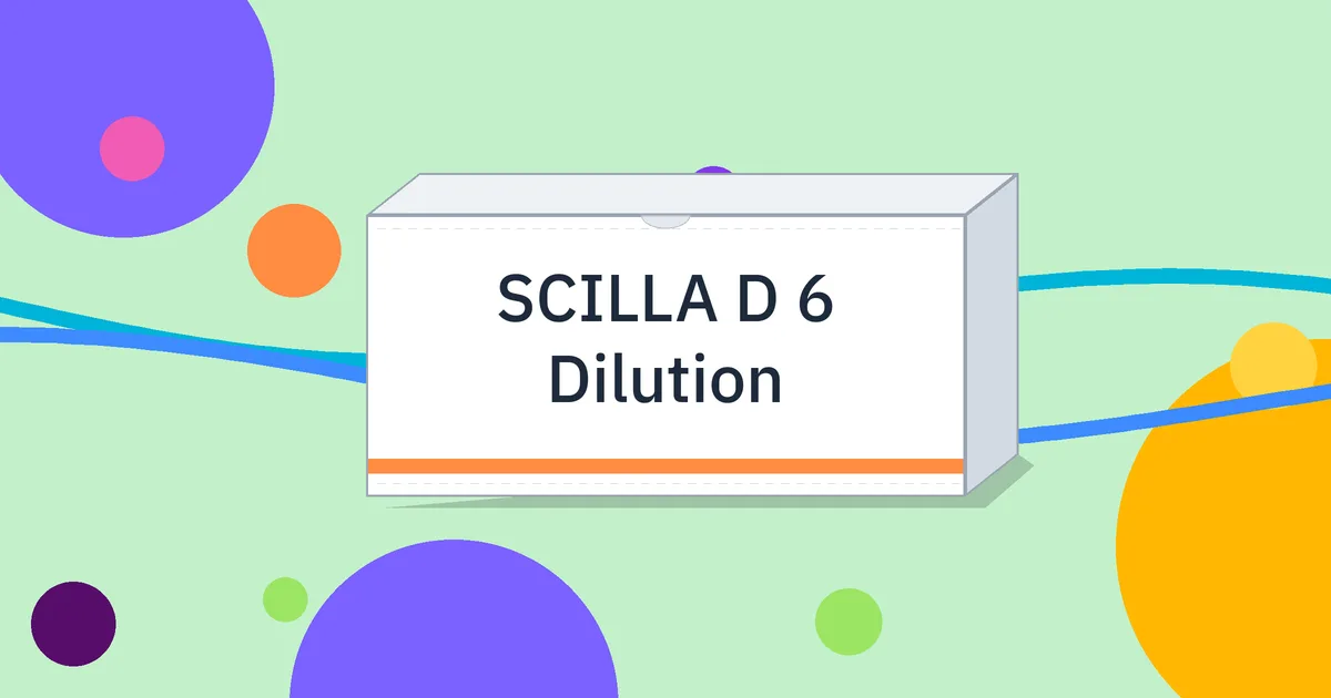 Symbolbild: Packung mit der Aufschrift SCILLA D 6 Dilution (PZN 02621580) – Verfügbarkeit und Bezug in Apotheken in Frankfurt am Main