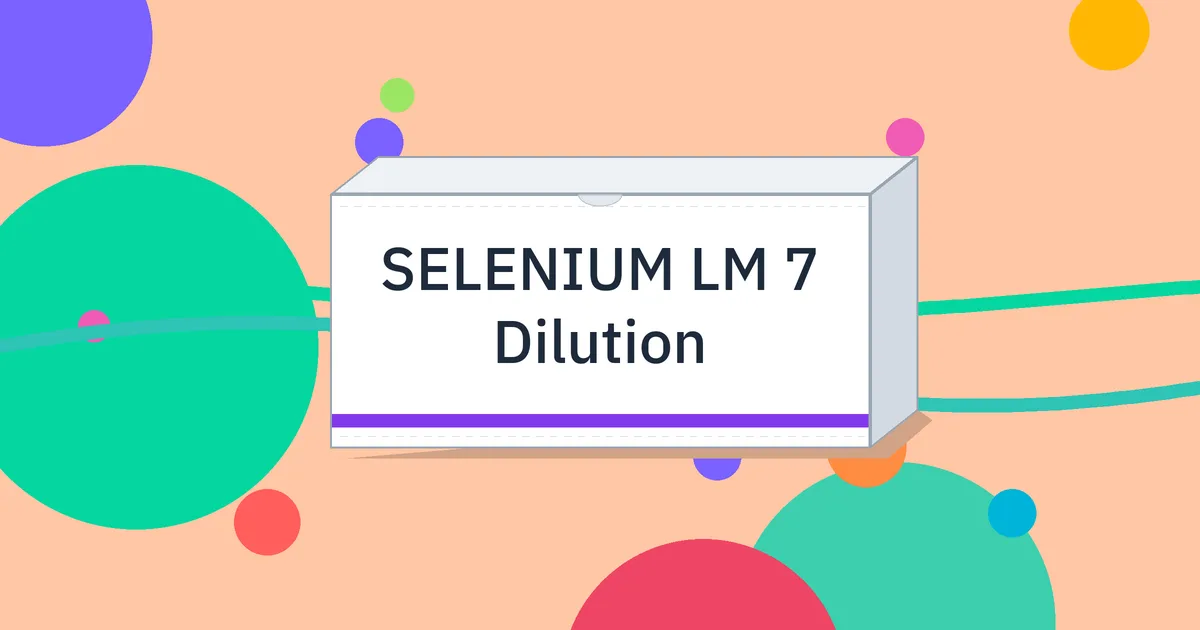 Symbolbild: Packung mit der Aufschrift SELENIUM LM 7 Dilution (PZN 13185716) – Verfügbarkeit und Bezug in Apotheken in Frankfurt am Main