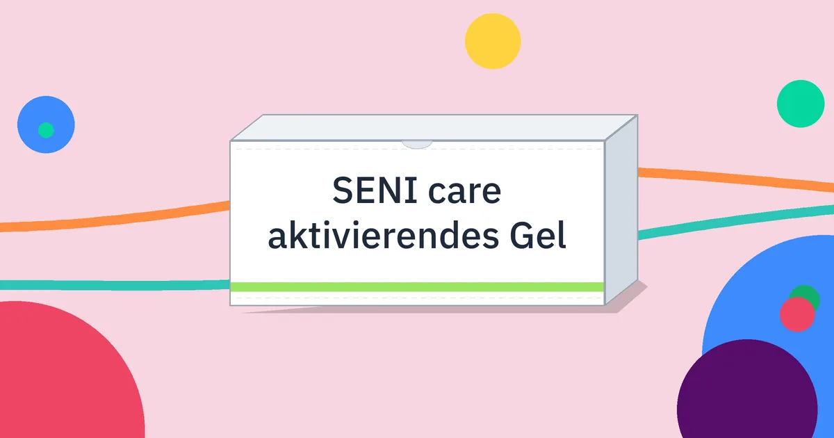 Symbolbild: Packung mit der Aufschrift SENI care aktivierendes Gel (PZN 03176840) – Verfügbarkeit und Bezug in Apotheken in Frankfurt am Main