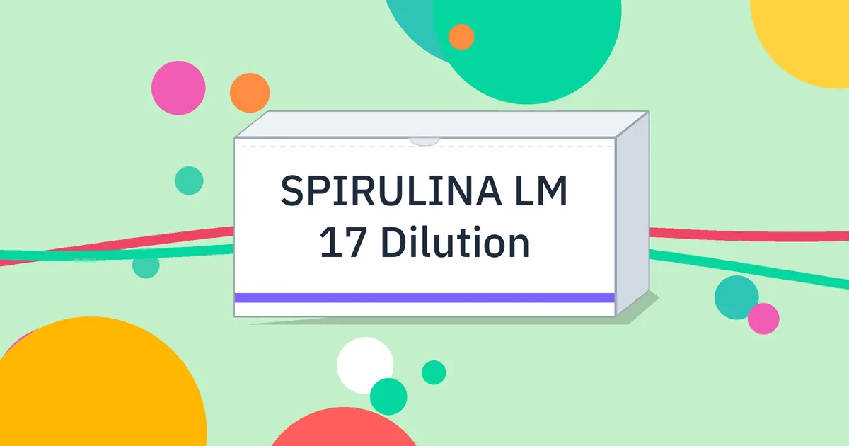Symbolbild: Packung mit der Aufschrift SPIRULINA LM 17 Dilution (PZN 13682840) – Verfügbarkeit und Bezug in Apotheken in Frankfurt am Main