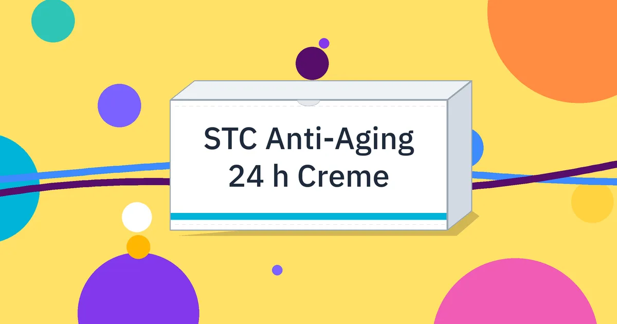 Symbolbild: Packung mit der Aufschrift STC Anti-Aging 24 h Creme (PZN 18081890) – Verfügbarkeit und Bezug in Apotheken in Frankfurt am Main