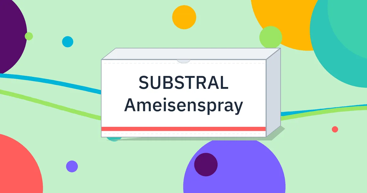 Symbolbild: Packung mit der Aufschrift SUBSTRAL Ameisenspray (PZN 16797058) – Verfügbarkeit und Bezug in Apotheken in Frankfurt am Main