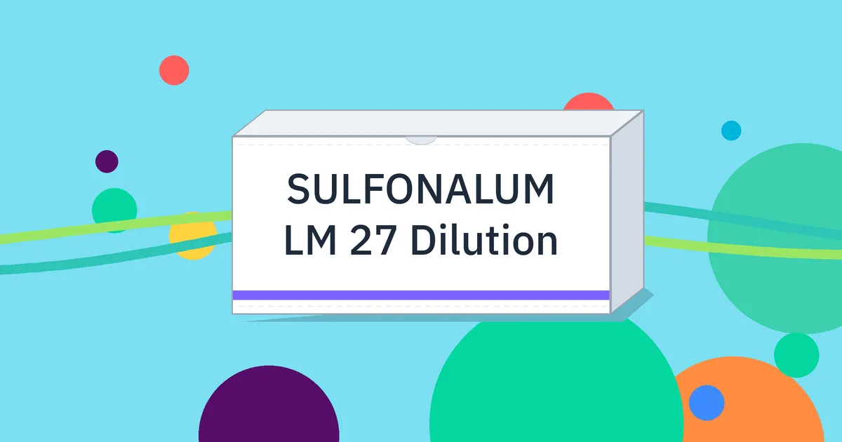 Symbolbild: Packung mit der Aufschrift SULFONALUM LM 27 Dilution (PZN 13209701) – Verfügbarkeit und Bezug in Apotheken in Frankfurt am Main