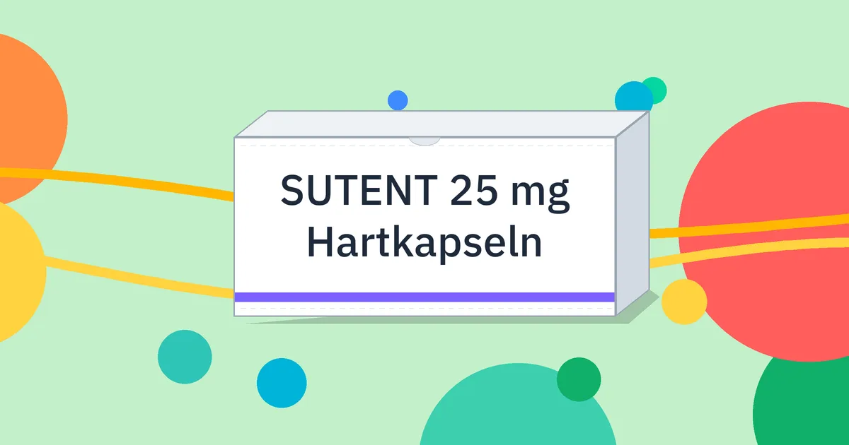Symbolbild: Packung mit der Aufschrift SUTENT 25 mg Hartkapseln (PZN 05371221) – Verfügbarkeit und Bezug in Apotheken in Frankfurt am Main