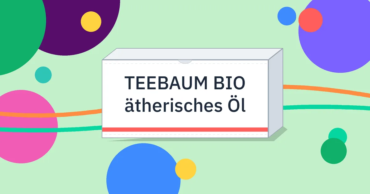 Symbolbild: Packung mit der Aufschrift TEEBAUM BIO ätherisches Öl (PZN 16022021) – Verfügbarkeit und Bezug in Apotheken in Frankfurt am Main