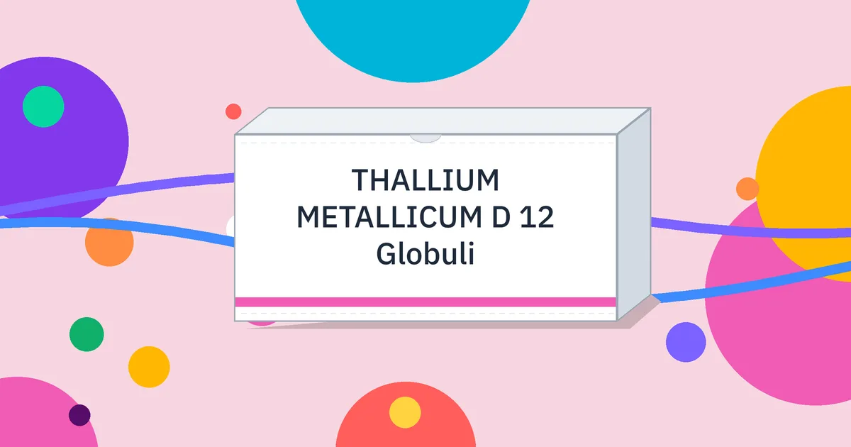 Symbolbild: Packung mit der Aufschrift THALLIUM METALLICUM D 12 Globuli (PZN 04240161) – Verfügbarkeit und Bezug in Apotheken in Frankfurt am Main