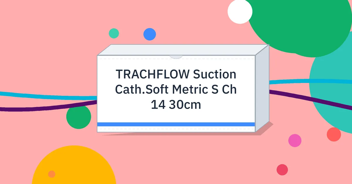 Symbolbild: Packung mit der Aufschrift TRACHFLOW Suction Cath.Soft Metric S Ch 14 30cm (PZN 20295428) – Verfügbarkeit und Bezug in Apotheken in Frankfurt am Main