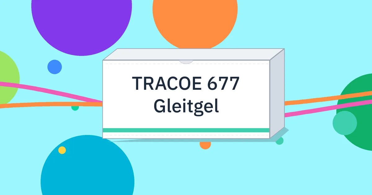 Symbolbild: Packung mit der Aufschrift TRACOE 677 Gleitgel (PZN 04349308) – Verfügbarkeit und Bezug in Apotheken in Frankfurt am Main