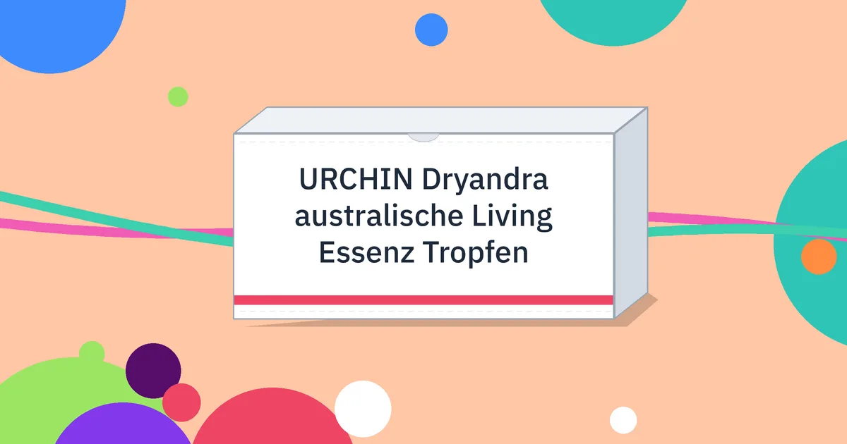 Symbolbild: Packung mit der Aufschrift URCHIN Dryandra australische Living Essenz Tropfen (PZN 05011250) – Verfügbarkeit und Bezug in Apotheken in Frankfurt am Main