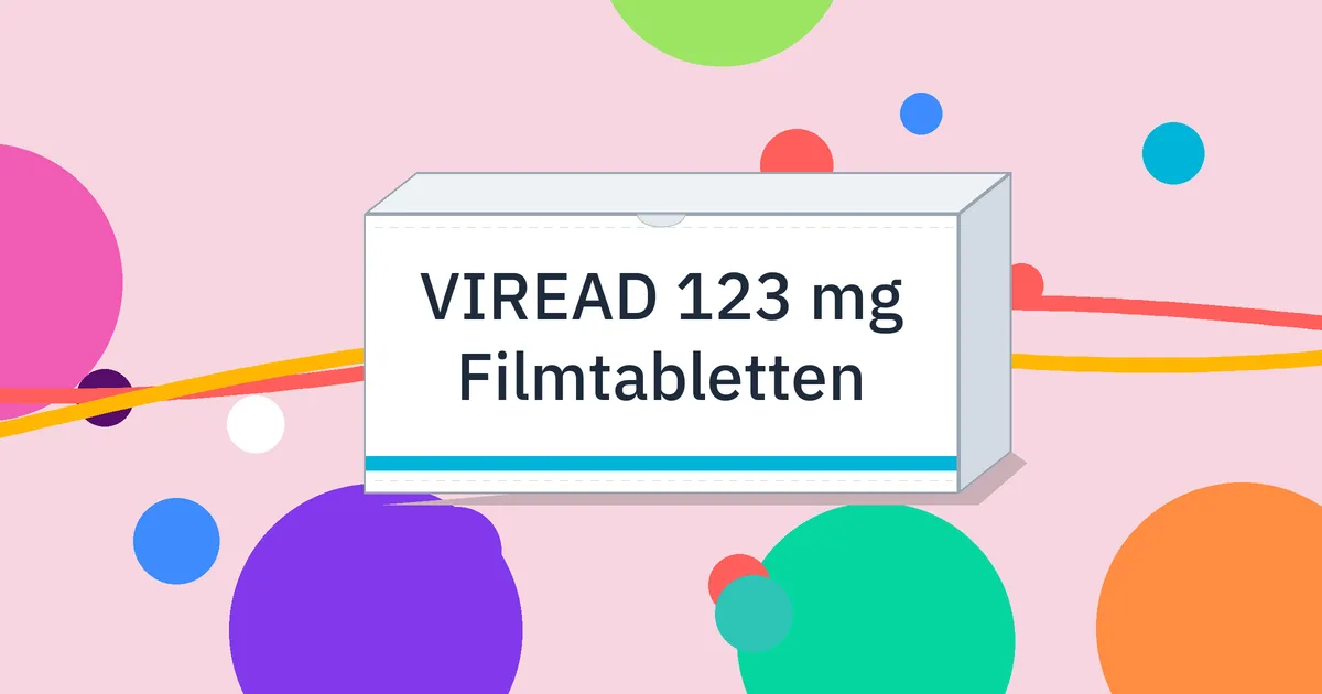 Symbolbild: Packung mit der Aufschrift VIREAD 123 mg Filmtabletten (PZN 04704815) – Verfügbarkeit und Bezug in Apotheken in Frankfurt am Main