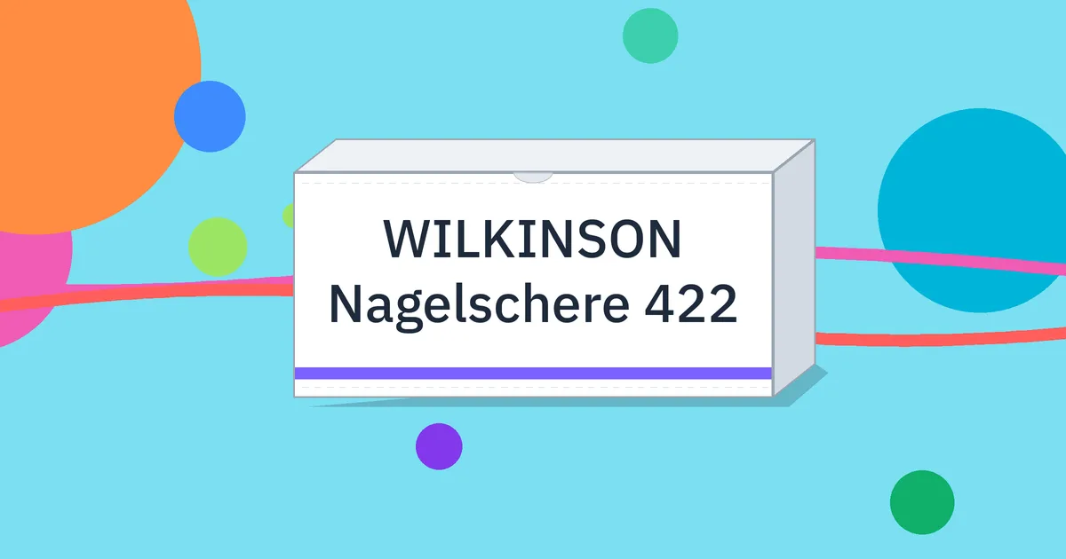 Symbolbild: Packung mit der Aufschrift WILKINSON Nagelschere 422 (PZN 04515563) – Verfügbarkeit und Bezug in Apotheken in Frankfurt am Main