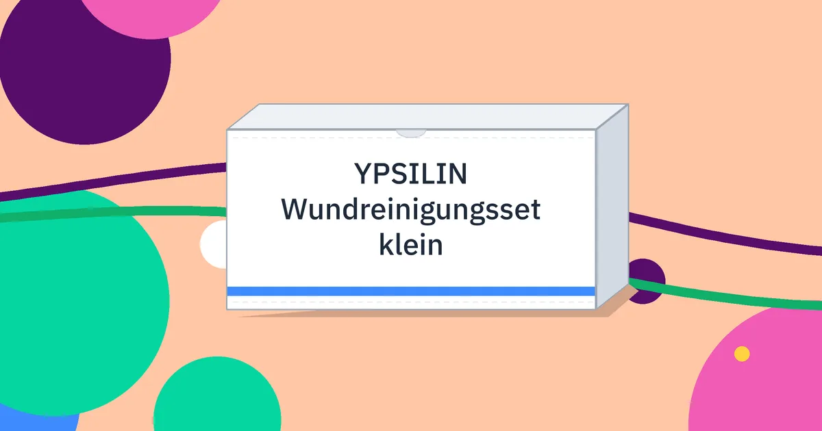 Symbolbild: Packung mit der Aufschrift YPSILIN Wundreinigungsset klein (PZN 00671556) – Verfügbarkeit und Bezug in Apotheken in Frankfurt am Main