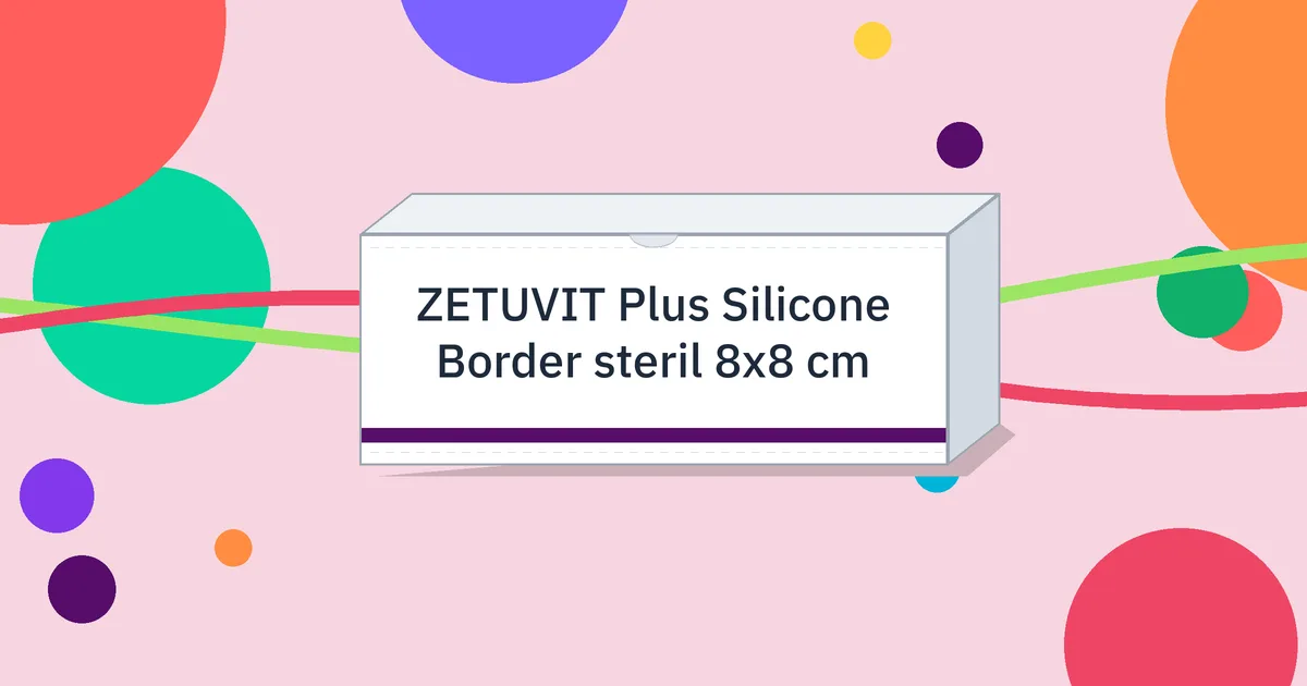 Symbolbild: Packung mit der Aufschrift ZETUVIT Plus Silicone Border steril 8x8 cm (PZN 20016523) – Verfügbarkeit und Bezug in Apotheken in Frankfurt am Main