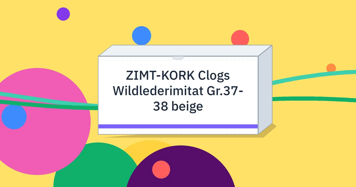 Symbolbild: Packung mit der Aufschrift ZIMT-KORK Clogs Wildlederimitat Gr.37-38 beige (PZN 19728715) – Verfügbarkeit und Bezug in Apotheken in Frankfurt am Main