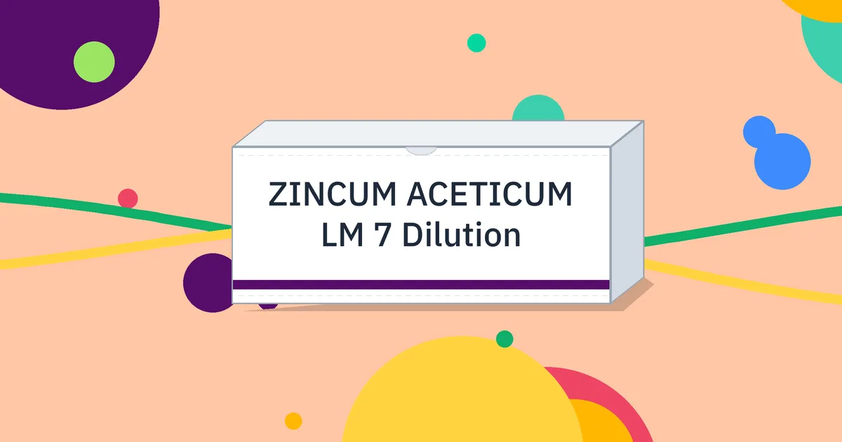Symbolbild: Packung mit der Aufschrift ZINCUM ACETICUM LM 7 Dilution (PZN 13289479) – Verfügbarkeit und Bezug in Apotheken in Frankfurt am Main